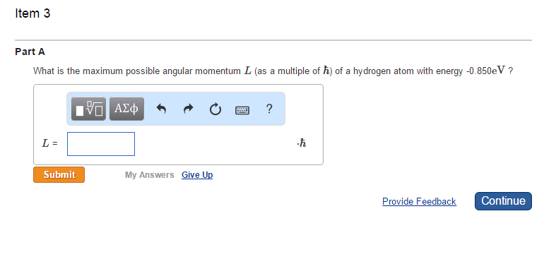 What is the maximum possible angular momentum L (as a | Chegg.com