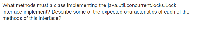 Solved What methods must a class implementing the | Chegg.com