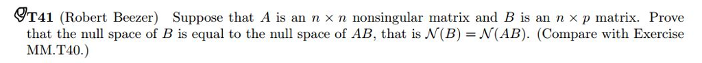 Solved 9 T41 (Robert Beezer) Suppose that A is an n × n | Chegg.com
