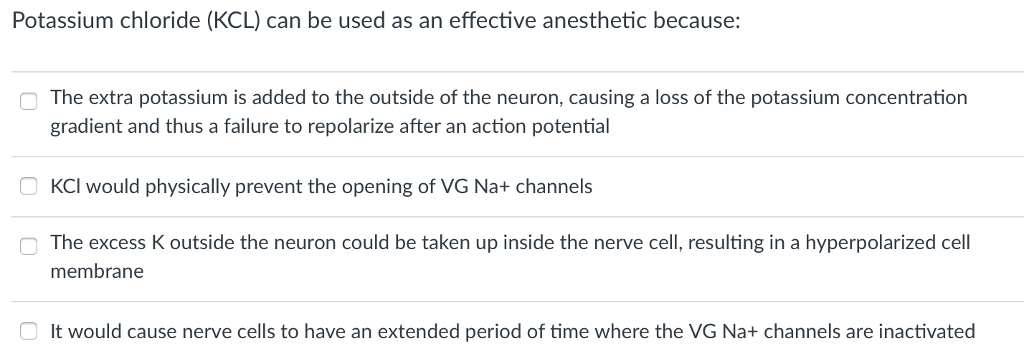 Solved Potassium chloride (KCL) can be used as an effective | Chegg.com