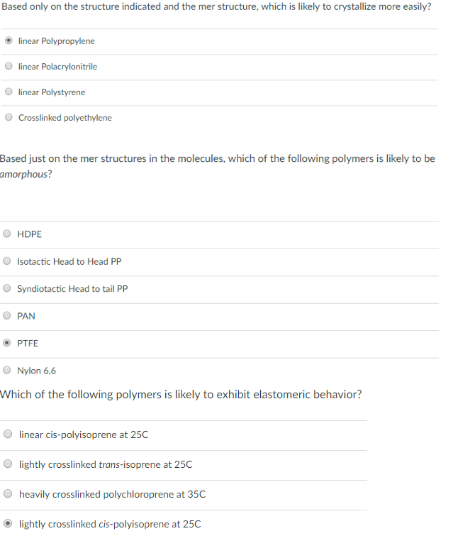 Solved Based only on the structure indicated and the mer | Chegg.com