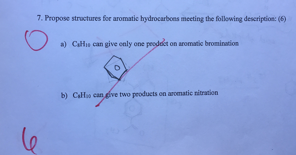 Solved 7. Propose structures for aromatic hydrocarbons | Chegg.com