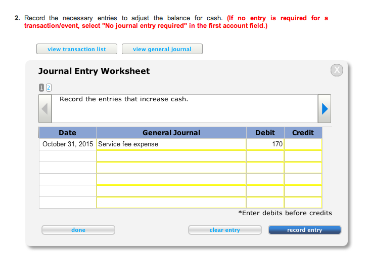 Solved Exercise 4-11 Calculate the balance of cash using a | Chegg.com