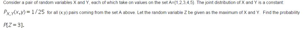 Solved Consider a pair of random variables X and Y, each of | Chegg.com