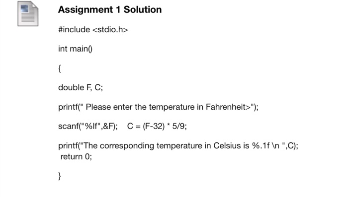 Solved Revisit the Fahrenheit-Celsius conversion program you | Chegg.com