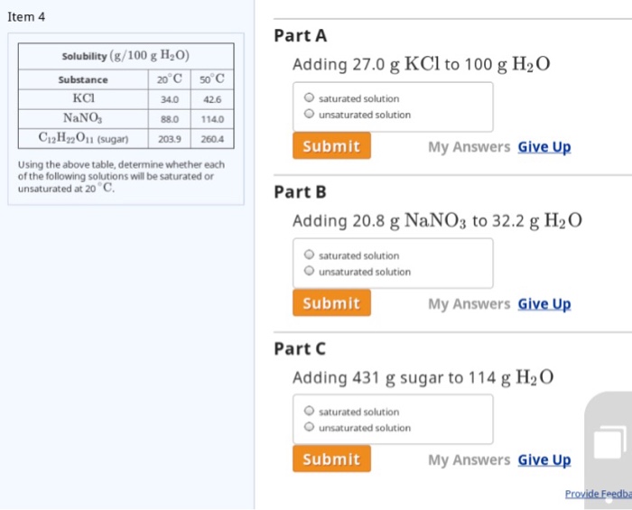 Solved Using the above table, determine Whether each of the | Chegg.com
