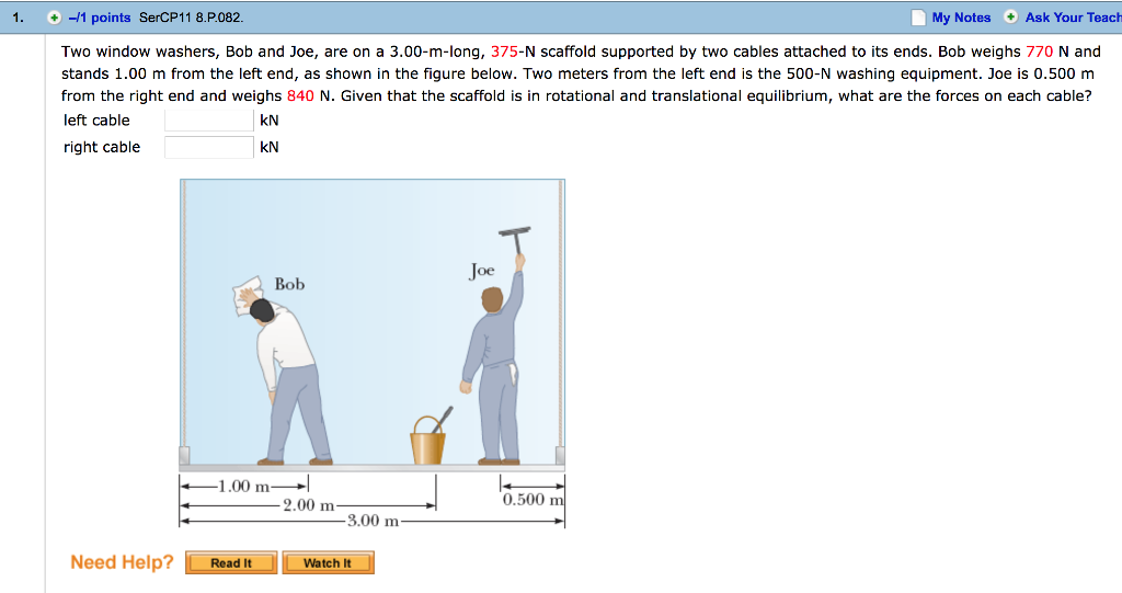 Solved . -11 points SerCP11 8.P.082. My Notes Ask Your Teach | Chegg.com Solved . -11 points SerCP11 8.P.082. My Notes Ask Your Teach | Chegg.com