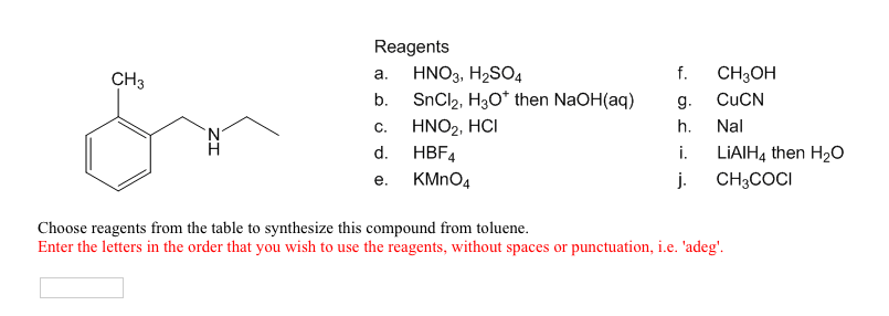 Solved Reagents a. HNO3, H2SO4 b. SnCl2, H3O then NaOH(aq) | Chegg.com