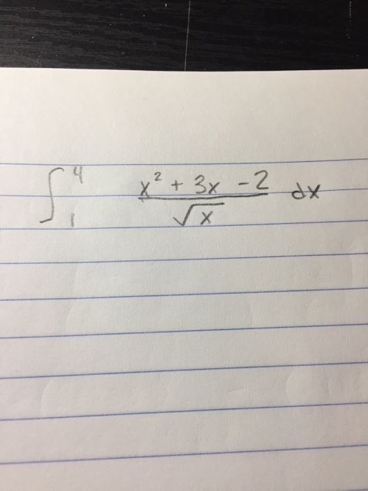 Solved Evaluate each definite integral integral_1^4 x^2 + | Chegg.com