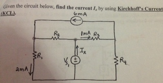 Solved Given the circuit below, find the current Ix by using | Chegg.com