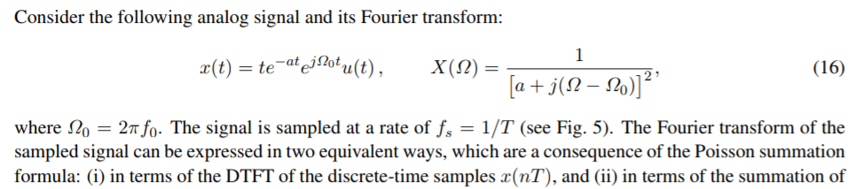 Consider the following analog signal and its Fourier | Chegg.com