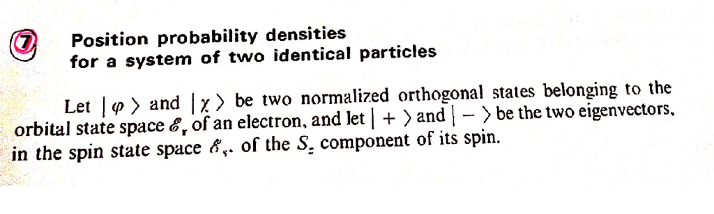 Position probability densities for a system of two | Chegg.com