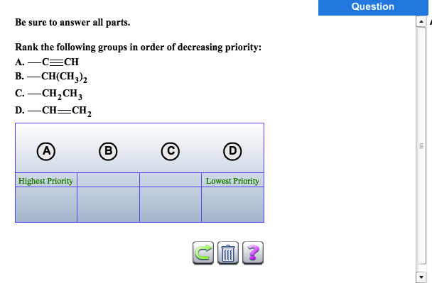 Solved Rank The Following Groups In Order Of Decreasing