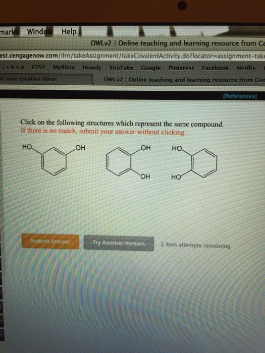 Solved Click on the following structures which represent the | Chegg.com