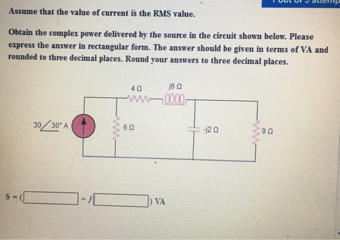 Solved Assume that the value of current is the KMS value. | Chegg.com