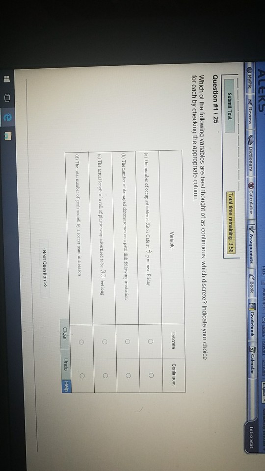 Solved Which of the following variables are best thought of | Chegg.com
