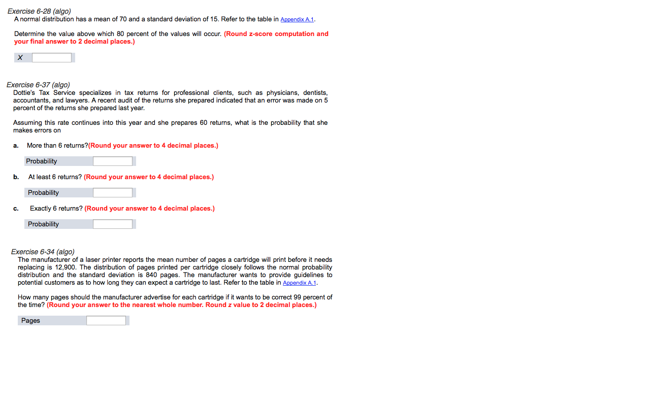 Solved A Normal Distribution Has A Mean Of 70 And A Standard