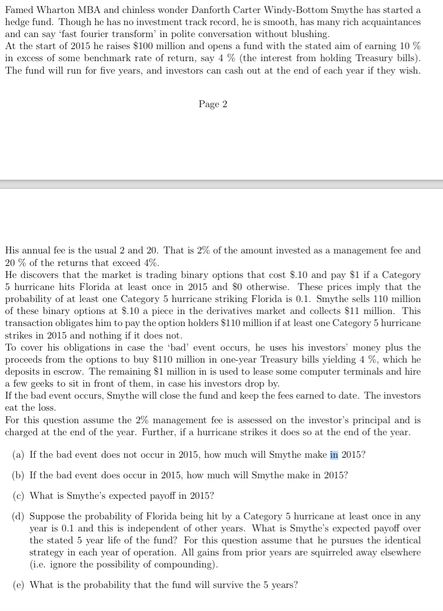 Famed Wharton MBA and chinless wonder Danforth Carter | Chegg.com