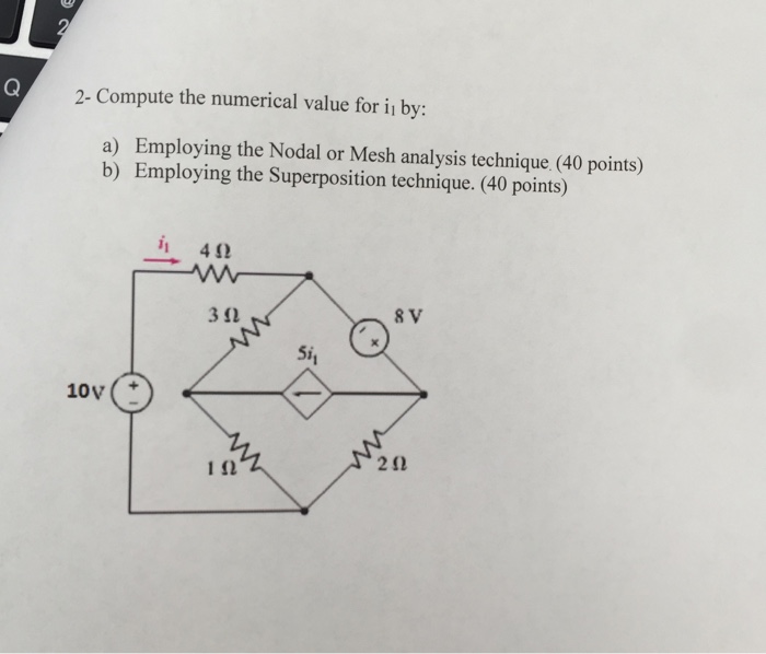 Solved Compute the numerical value for i_1 by: Employing | Chegg.com
