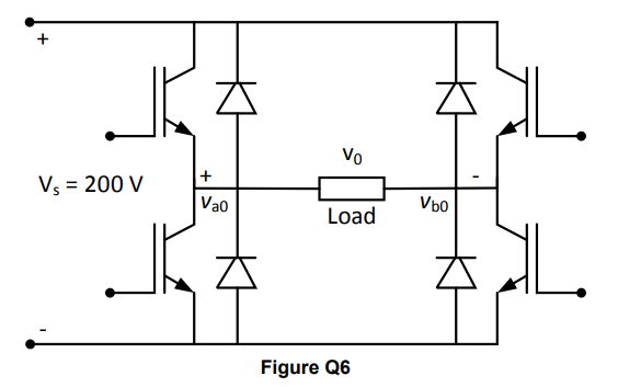 Solved Question 6 The Figure Q6 shows a single-phase | Chegg.com