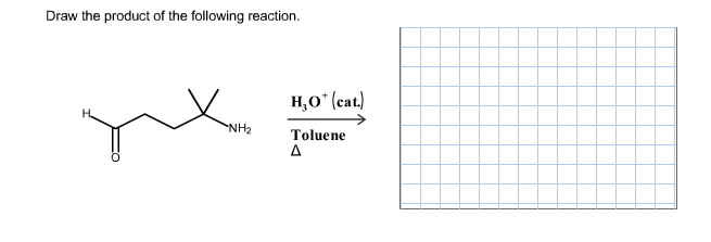 Solved Draw the product of the following reaction. H3O+ | Chegg.com