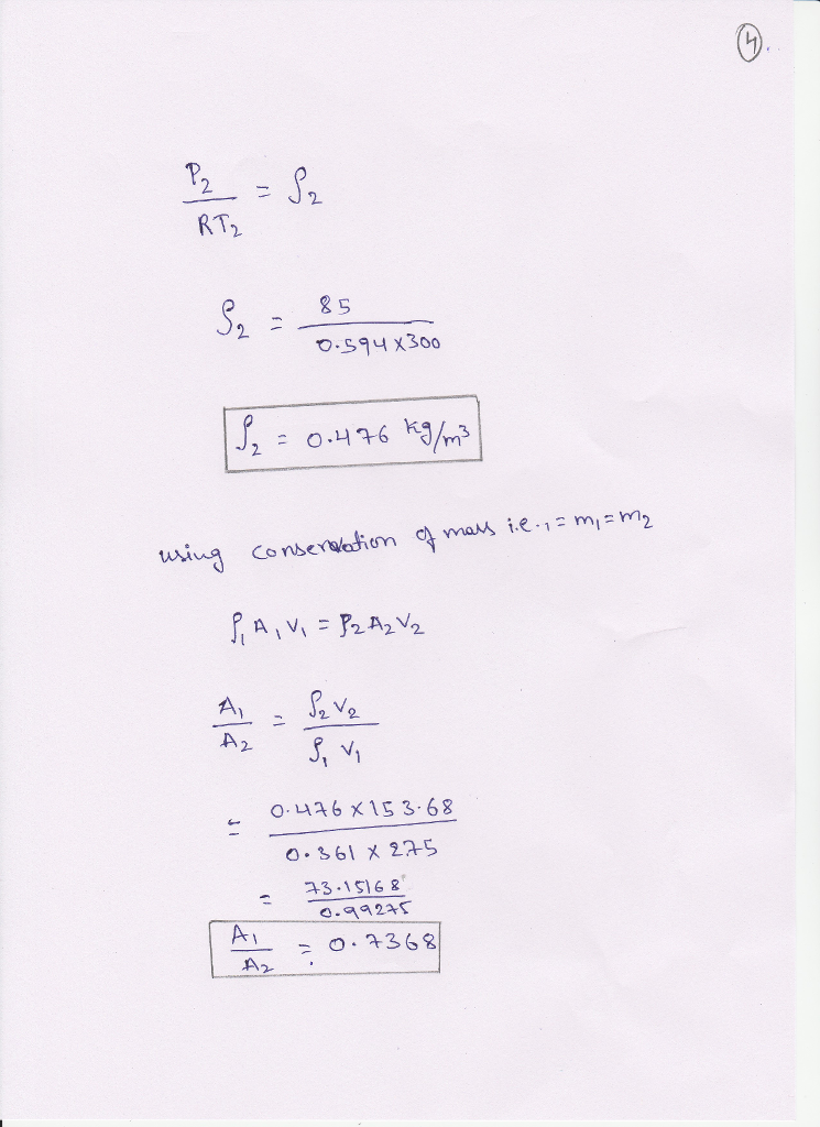 Solved 1 Nitrogen Gas At 60 Kpa And 7°c Enters An Adiabatic Diffuser 1 Answer