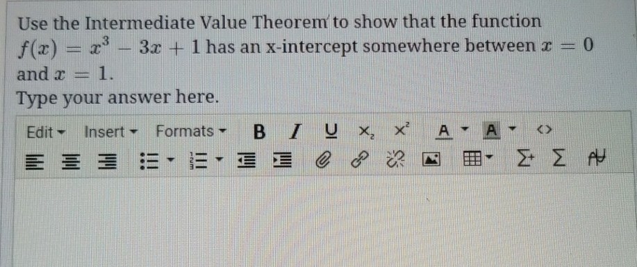 Solved Use the Intermediate Value Theorem' to show that the | Chegg.com