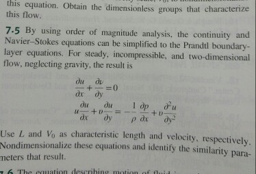 Solved this equation. Obtain the dimensionless groups that | Chegg.com