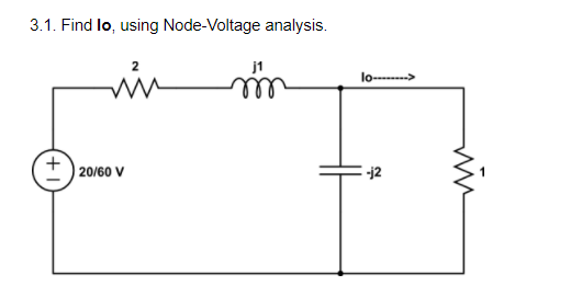 Solved Find I_o, using Node-Voltage analysis. | Chegg.com
