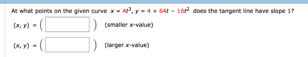 Solved At what points on the given curve x = 4t3, y = 4 + | Chegg.com