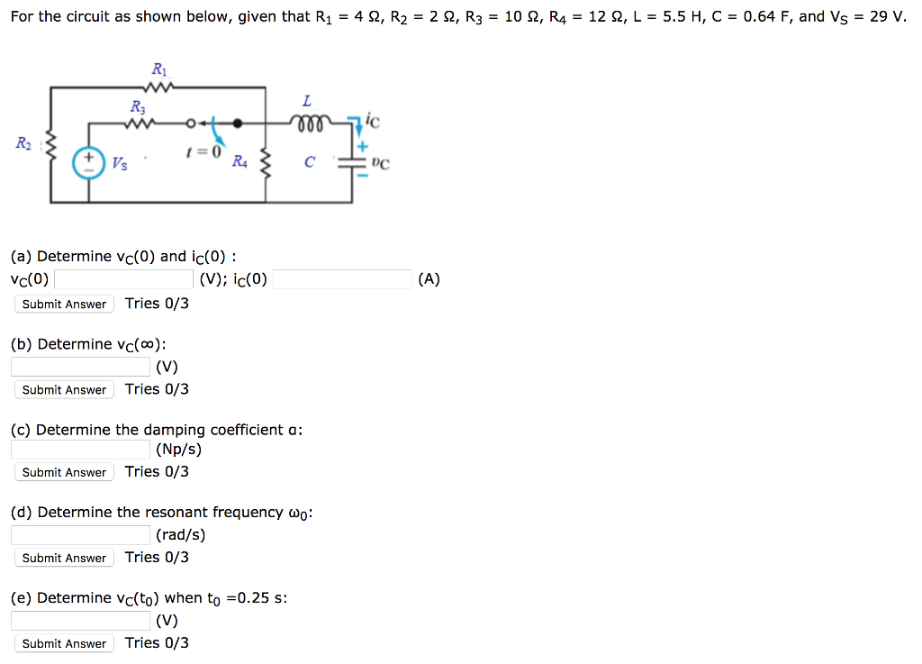 Solved For the circuit as shown below, given that R1 = 4 Ω, | Chegg.com