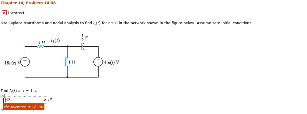 Solved Use Laplace transforms and nodal analysis to find | Chegg.com