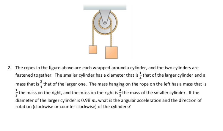 Solved 2. The ropes in the figure above are each wrapped | Chegg.com
