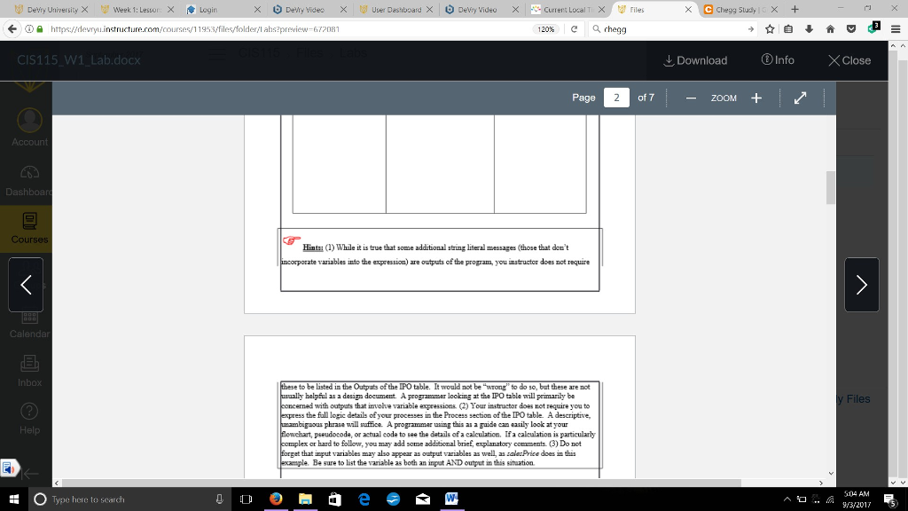 Computer Science Archive | September 03, 2017 | Chegg.com