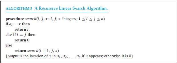 Solved using the recursive linear search algorithm, find 13 | Chegg.com