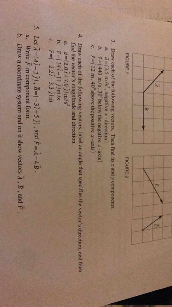 Solved Draw each of the following vectors. Then find its x | Chegg.com