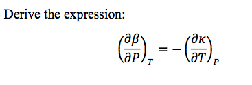 Derive the expression: | Chegg.com