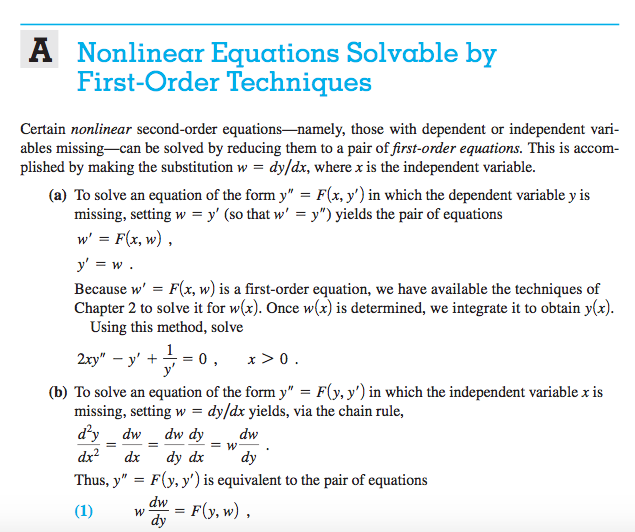 Solved A Nonlinear Equations Solvable By First Order