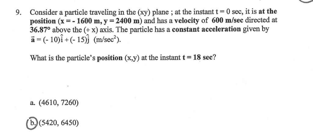 Solved Consider a particle traveling in the (xy) plane; at | Chegg.com