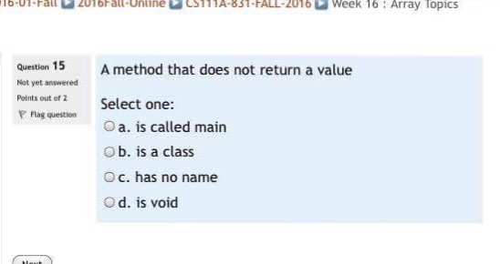Solved Question 14 Which of the following would be a valid | Chegg.com