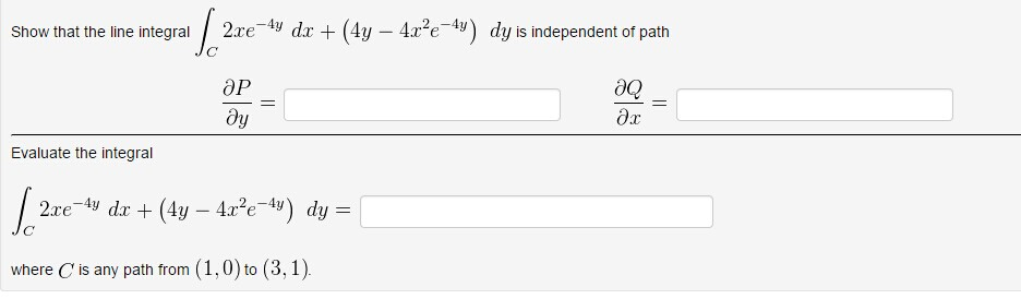 Solved Show that the line integral is independent of path | Chegg.com