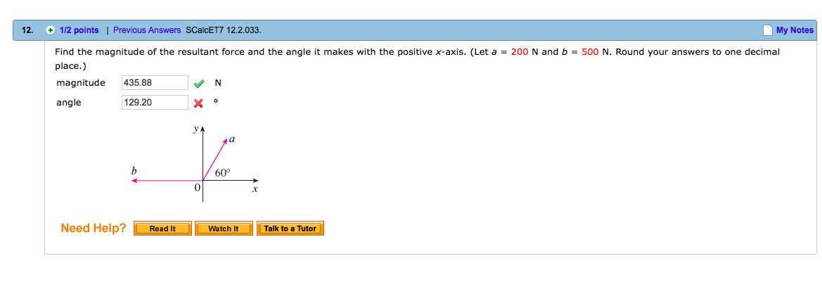 Solved Find The Magnitude Of The Resultant Force And The