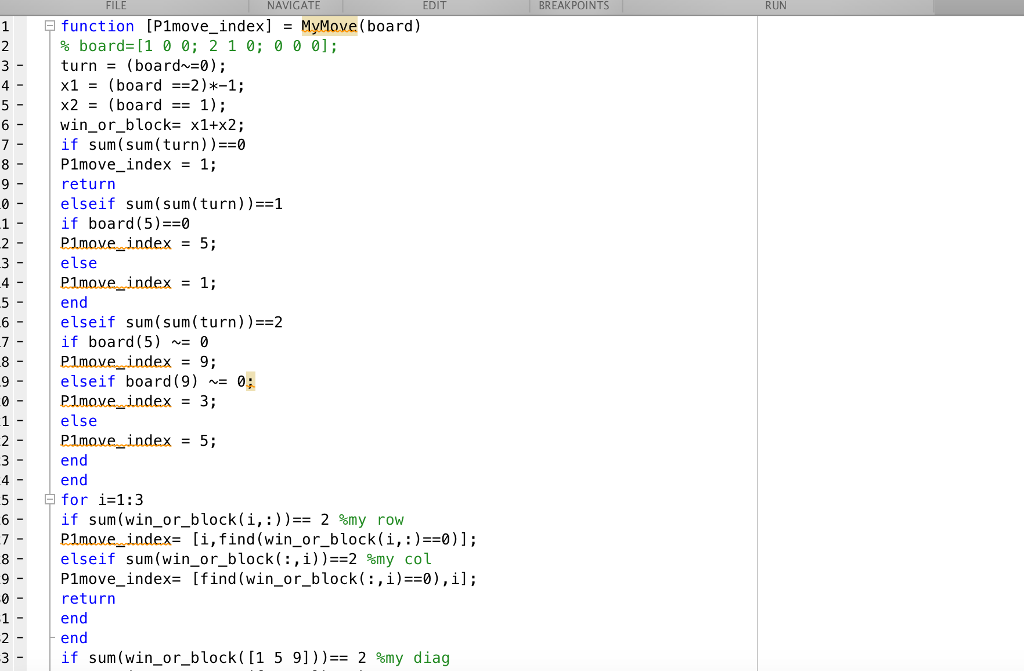 Solved FILE NAVIGATE EDIT BREAKPOINTS RUN board = | Chegg.com