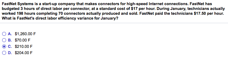 Solved FastNet Systems is a start-up company that makes | Chegg.com