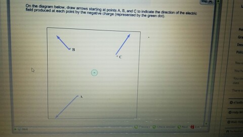 Solved On the diagram below, draw arrows starting at points | Chegg.com