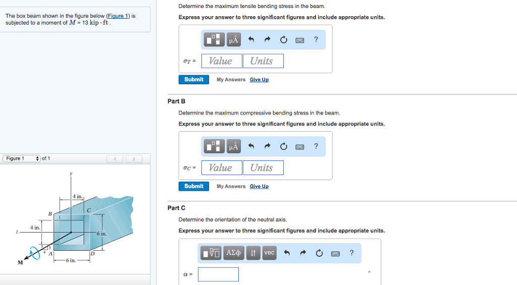 Solved Determine the maximum tensile bending stress in the | Chegg.com Solved Determine the maximum tensile bending stress in the | Chegg.com