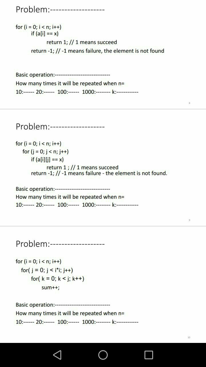 Solved Problems(2) Problem:- sum 0 while (i
