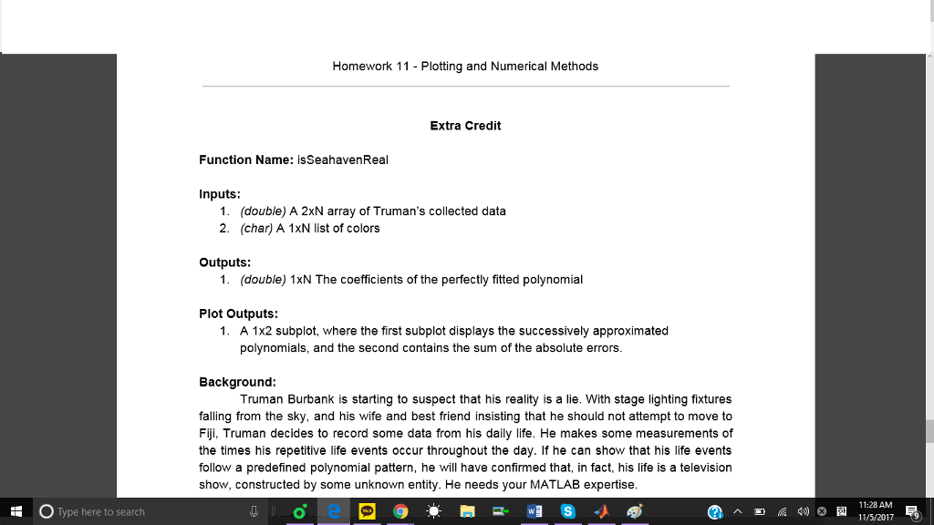 Homework 11 Plotting And Numerical Methods Extra 4966