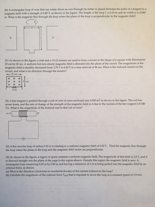Solved A rectangular loop of wire that can rotate about an | Chegg.com