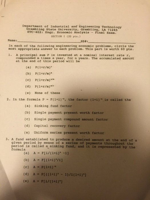 Solved A principal sum ? is invested at a nominal interest | Chegg.com